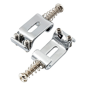 Musiclily Pro 10.8mm Steel Vintage Style Guitar Tremolo Bridge Saddles for Strat Stratocaster Electric Guitar, Chrome (Set of 6)