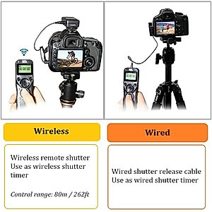Pixel Timer Shutter Release Remote Control TW283-DC2 Remote Release for Nikon Z7 Z7II Z6 Z6II Z5 D5600 D3300 D5000 D5100 D5200 D5300 D5500 D90 D7000 D7100 D7200 D7500 D780 D610 D750 P7700 P7800