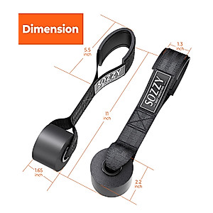 Sozzy Door Anchor for Resistance Bands, Extra Large, Heavy Duty with Solid Nylon Core, Great for Closed Loop Bands, Physical Therapy, Home Workout Equipment