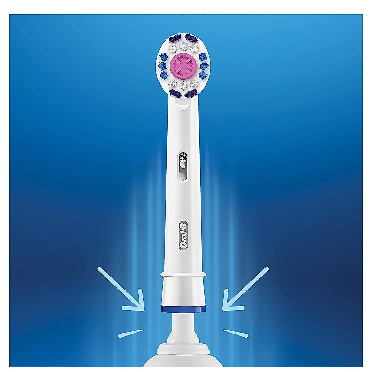 Oral-B Genuine 3D White Replacement Toothbrush Heads, Refills for Electric Toothbrush, Polishes to Remove Stains for Whiter Teeth, Pack of 4