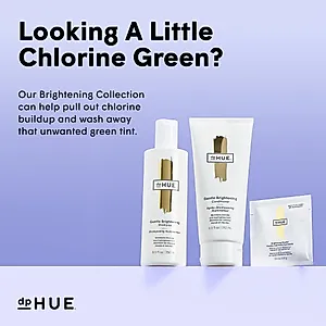dpHUE Gentle Brightening Shampoo - 8.5 oz - Cleanses While Boosting Brightness & Shine - Fresh, Floral Scent - Color Safe, Vegan, Cruelty Free