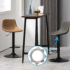 ZHENGO Lazy Susan Hardware 6 Inch, Turntable Hardware,Square Bearing Plate for Serving Trays, Granite, Tabletop Disc, Wood Planks, Kitchen Storage Racks and More, 500lbs Capacity, 4Pack Steel LAHA-23