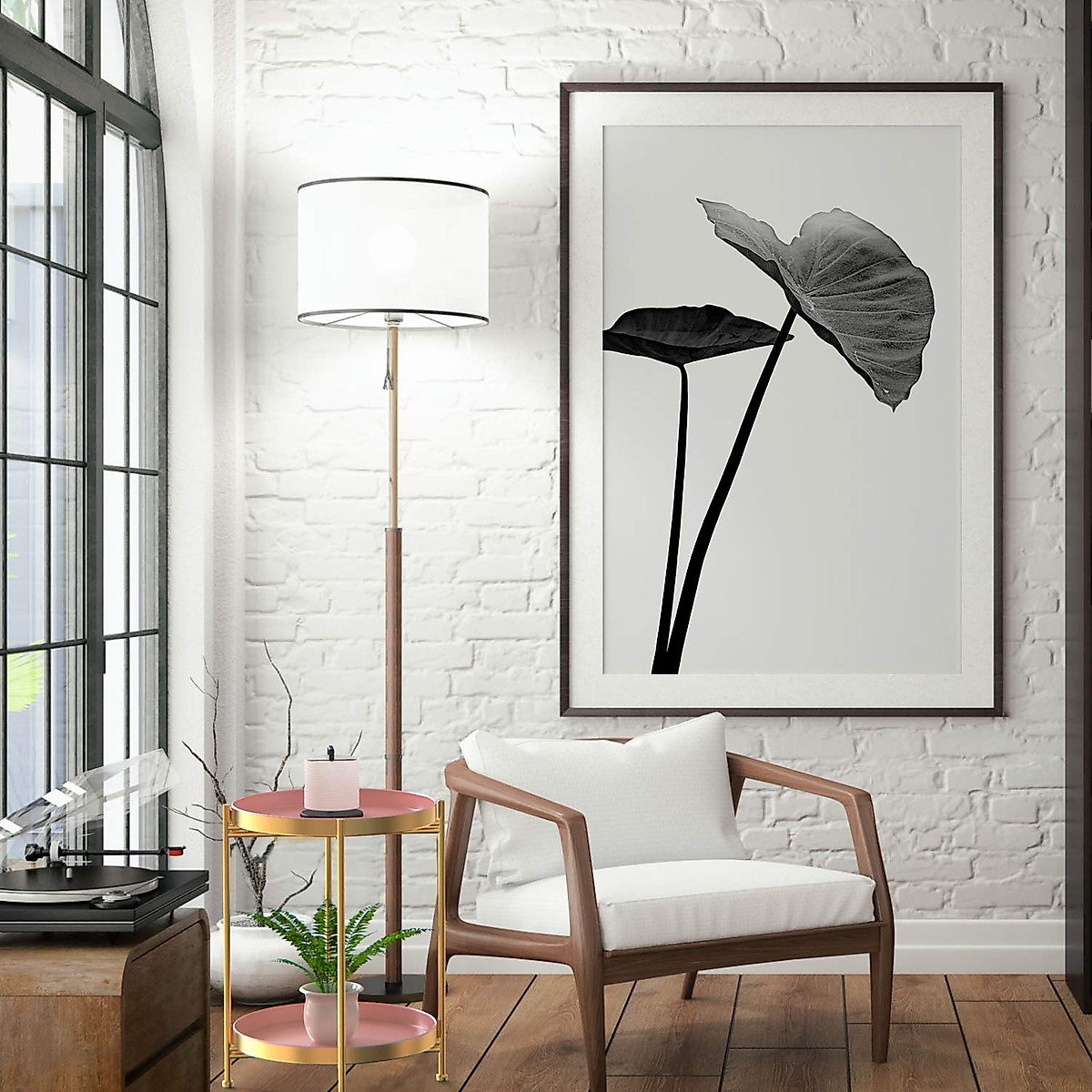 GLCS GLAUCUS Round Side Table,Gold Metal 2 Tier Tray Metal End Table for Sofa Living Room Tea Table Small Spaces …