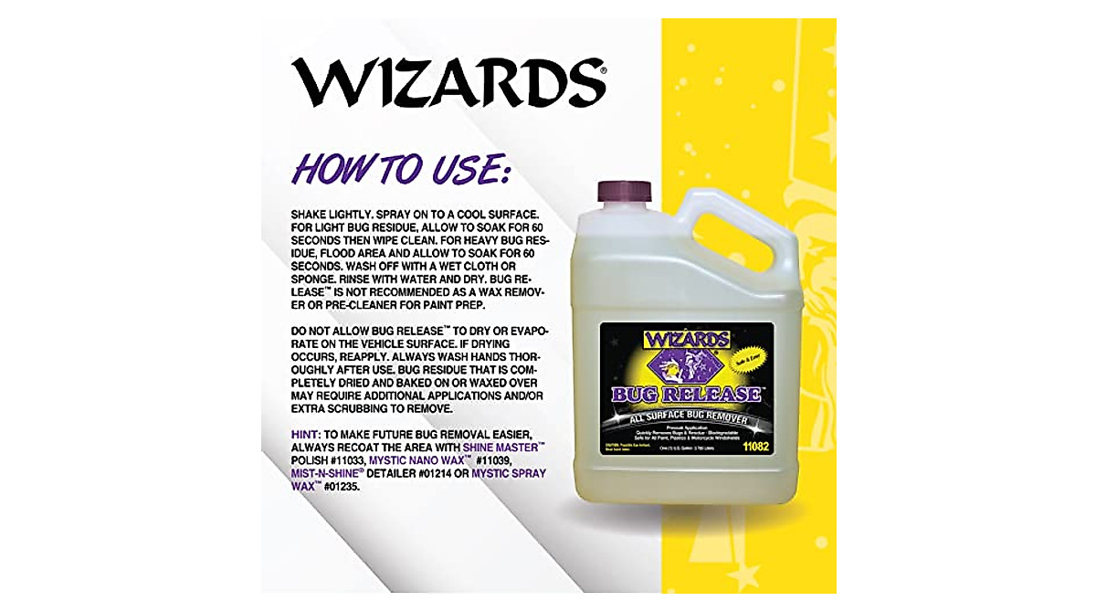 Wizards Bug Release - All Surface Bug Remover and Wash for All Vehicles ...