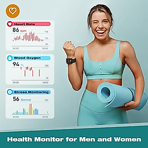 Quican Smart Watch for Women Answer/Make Calls, 1.83'' Fitness Tracker Watch Alexa Built-in, Sleep Heart Rate Monitor, 2024 Ladies Smartwatches 120 Sport Modes 110 Dials, for Android iOS Phone Dark