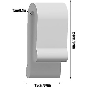 Dutch Oven Lid Protector Clips, Cookware Protector Clips Replacement Bumpers Stacking and Storage Protective Clips for Dutch Oven Pots-Pack of 8/16 (White)