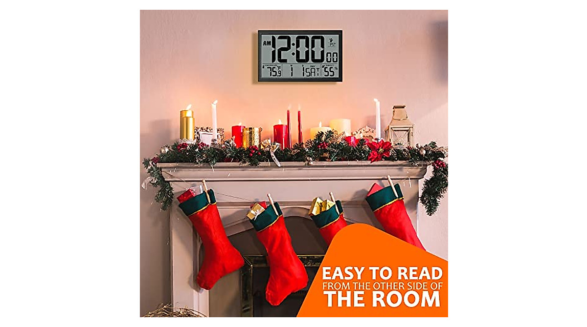 BAYGA Atomic Clock - Accurate & Easy to Read