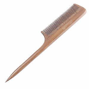 Breezelike Hair Combs - Sandalwood Fine Tooth Comb - No static Natural Aroma Wooden Tail Comb for Women