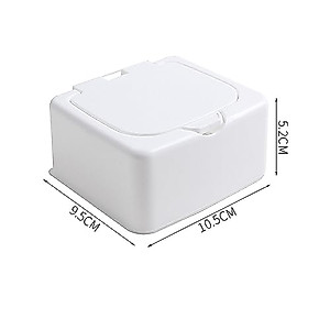 Qiopertar Wet Wipes Box, Baby Moist Toilet Paper Box, Baby Wipes Box, Wet Wipes Dispenser, Wipes Box, Storage Box with Lid for Home and Office