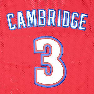 Youth Calvin Cambridge Shirts #3 LA Knights Basketball Jersey for Kids/Boys (Red, Youth Medium)