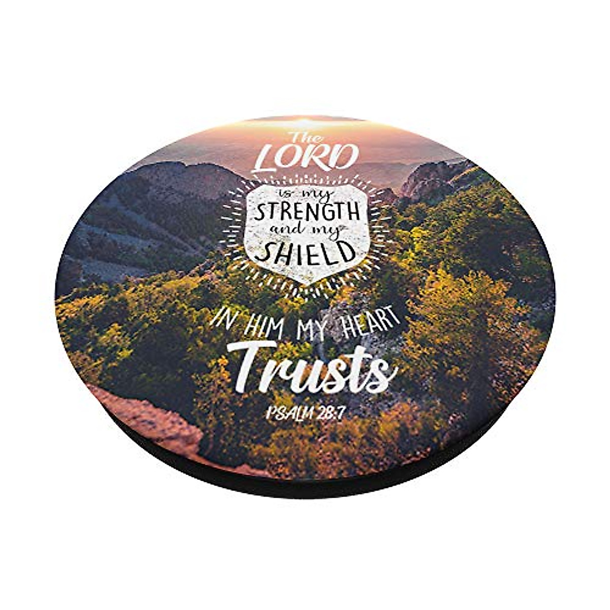 The Lord My Strength Religion Bible Verse Christian Gift PopSockets PopGrip: Swappable Grip for Phones & Tablets
