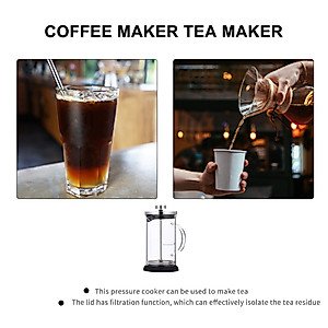 Hemoton 1pc manual espresso machine espresso shots portable espresso machine metal strainer portable tea kettle teapot Coffee Pot plastic Stainless steel travel Strong coffee