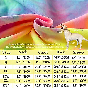 Dog Cotton Tie dye Hoodie Pink Pullover Sweatshirts Soft and Stretch Pets Clothes Hooded for Small Dogs(Pink S)