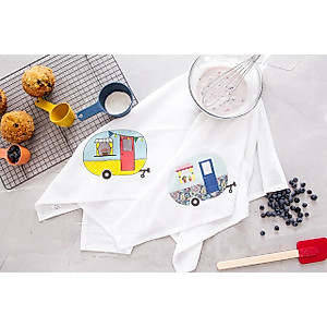 LLdecor RV Kitchen Towels - Set of 2, Urban Hippy Design