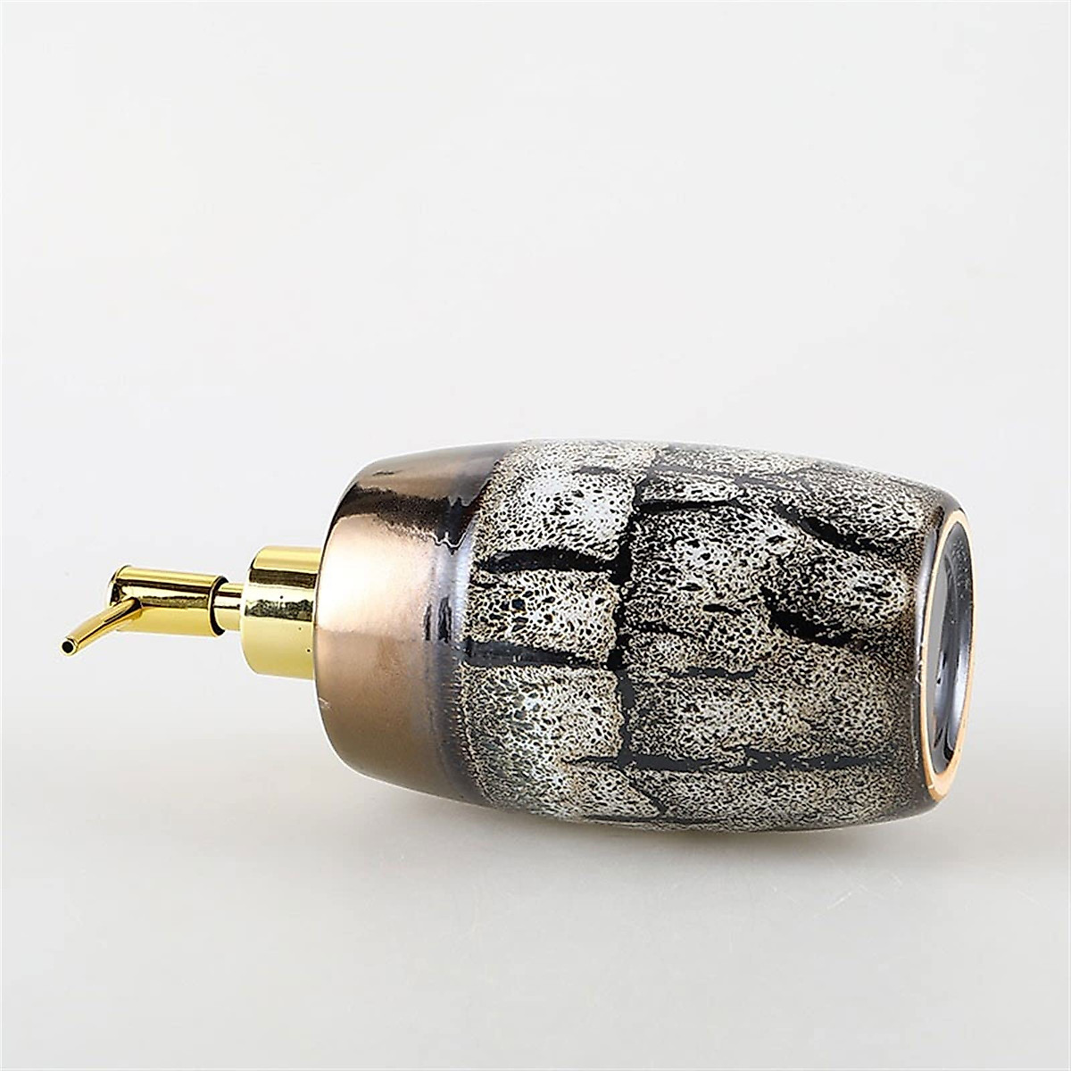 Soap Bottles 550ML Large Capacity Lotion Bottle Vintage Home Multifunctional Press Bottle Ceramic Soap Dispenser Soap Dispenser