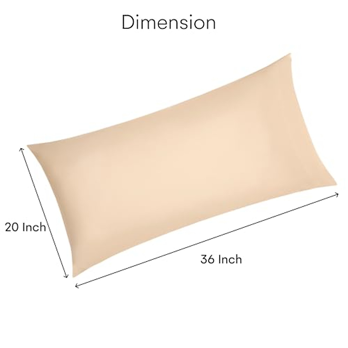 Silvon Anti-Acne Silver Infused Pillowcase - Woven with Pure Silver and Premium Breathable Supima Cotton - Ultra Soft (King, Sund/Beige)