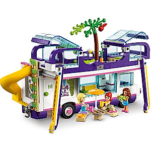 LEGO 41395 Friends Friendship Bus Toy with Swimming Pool and Slide, Summer Holiday Playsets for 8+ Year Old