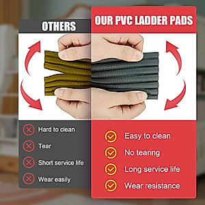 FMOACEN 6.6 FT Black Bunk Bed Ladder Pads PVC Soft Corner Protectors with Strong Adhesive, Stair Steps Cover for Foot Comfort