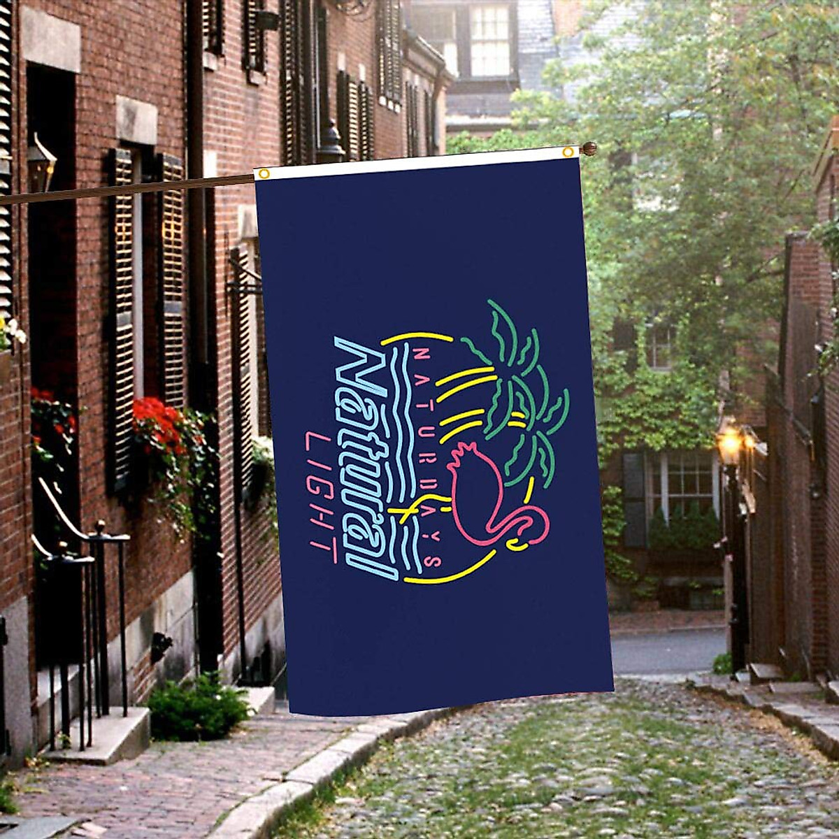 Naturdays Flag Natural Light Banner Flag Man Cave Wall Beer Flag with Brass Grommets,Outdoor Sign House Flag Polyester Yard Lawn Outdoor Decor 3x5 Ft Banner