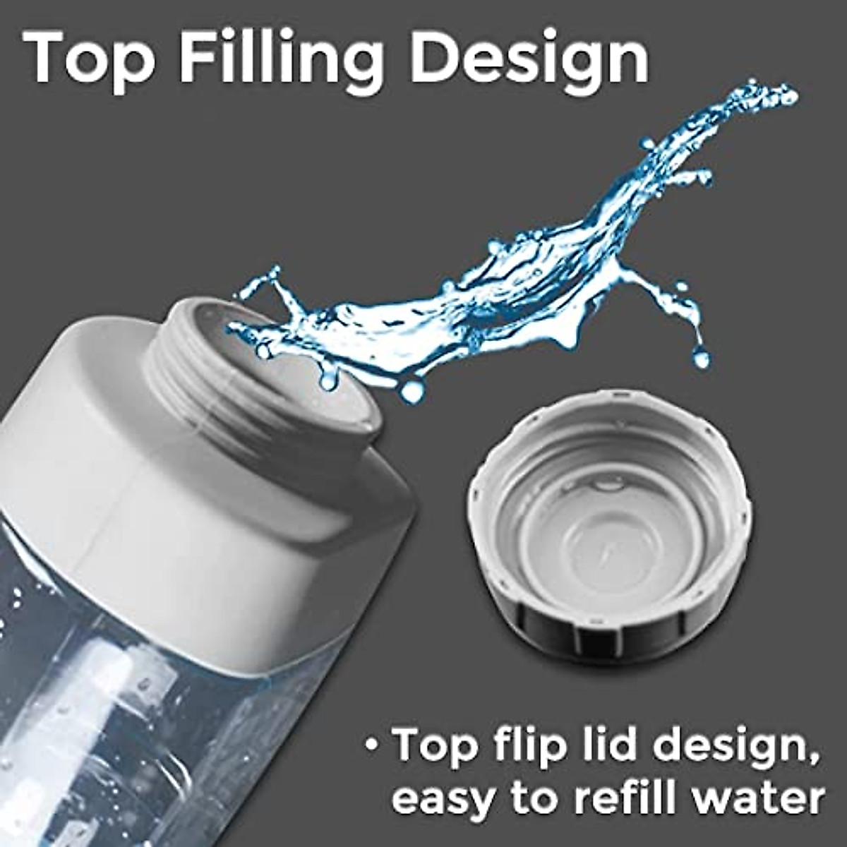 Vannon Dog Water Dispenser for Cage Leakproof Crate Water Bottle for Dogs & Rabbits Pet Auto Feeding Water Bottle Nozzle Diameter: 12mm, Top Fill, BPA Free