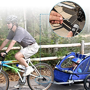 Black Bike Trailer Coupler Hitch, Coupler Hitch Attachments for a Wide Range of Bicycle Carriers, Bicycle Trailer Accessories, Trailer Sizes