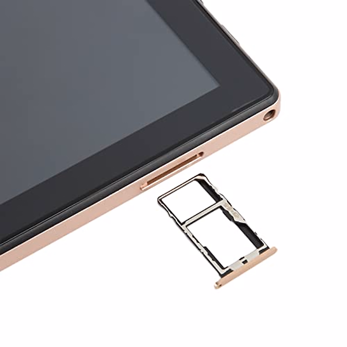 Kids Tablet, 10 Inch 2.4G 5G WiFi Dual Band MT6755 8 Core 2.2Ghz 6GB 128GB Gold Tablet for Learning (US Plug)