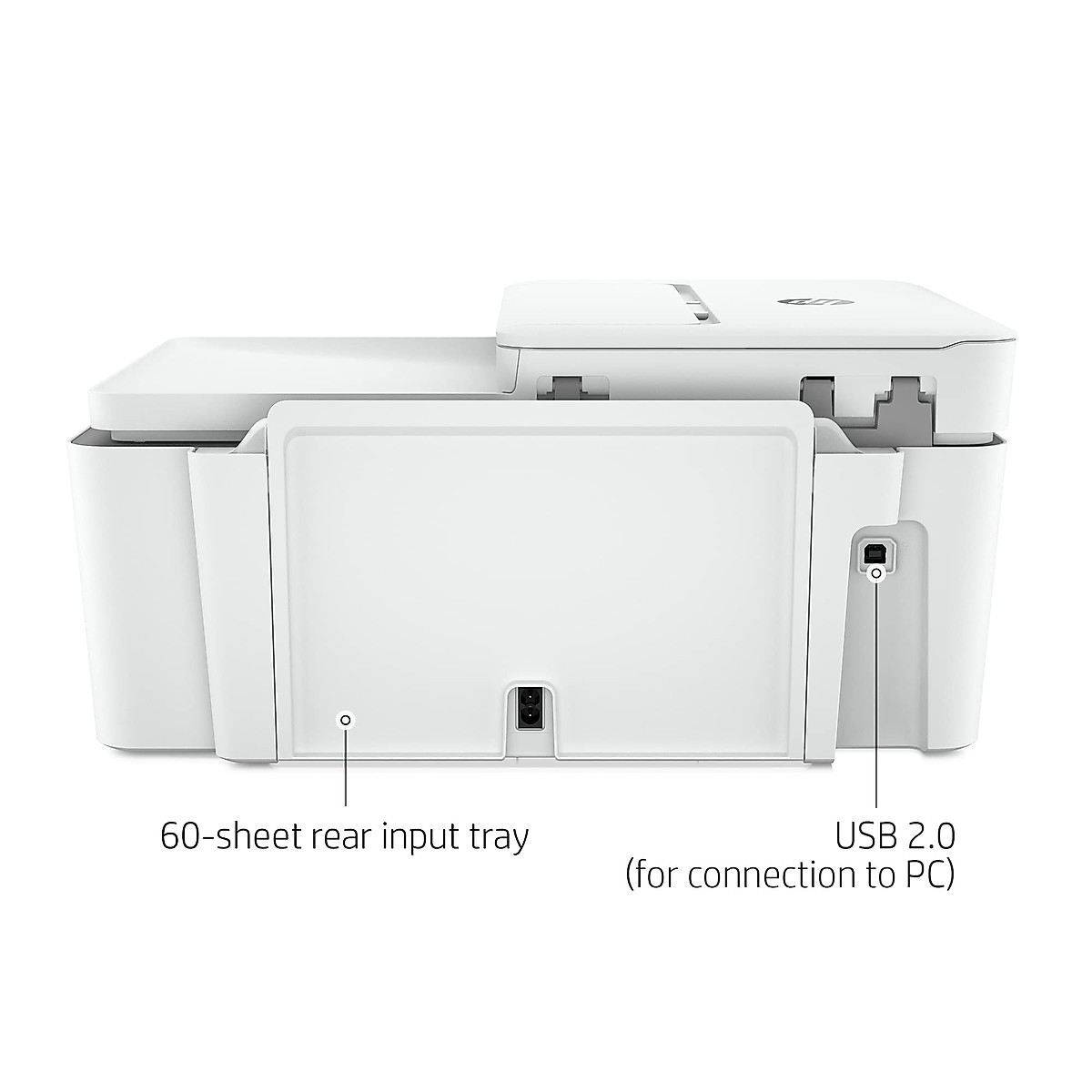 H-P All in One Printer Wireless Inkjet Photo Printer, Print, Scan, Copy, Fax and Mobile Printing with Auto Document Feeder Includes 6 Feet NeeGo Printer Cable - White