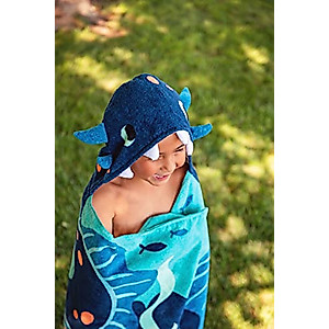 Stephen Joseph, Kids Hooded Bath Beach Towel, Girls and Boys Towel, Swim Pool Cover Up Super Absorbent Cute Characters, Rainbow