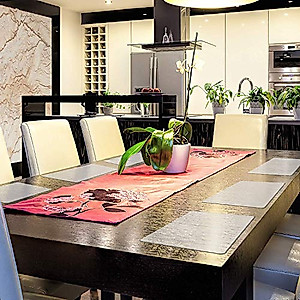 Boao 6 Pieces Plastic PlacematsTable Mats Heat Resistant PlacematsDining Mats for Table, Dining, Kitchen (15.7 x 11.8 Inch)