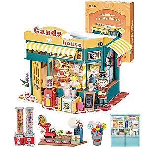 Rolife DIY Miniature Dollhouse Kit-1:20 Tiny House Kit for Adults and Kids-Mini House Kit-Hobbies for Women and Men