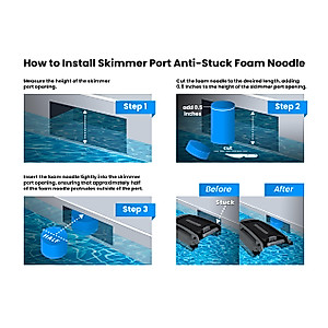 Betta SE Solar-Powered Robotic Automatic Pool Skimmer Cleaner with 30+ Hour Cleaning Battery, Pool Skimmer Anti-Stuck Foam Noodle, and Re-Engineered Twin SCT Motors (Blue)