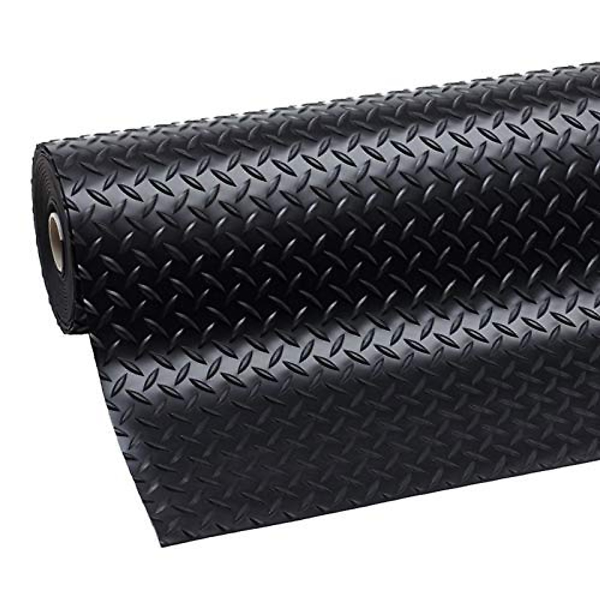 American Floor Mats - Diamond Plate Runner Mats - Durable, Abrasion Resistant Vinyl Mats, Rolls Grey 3/16" Thick x 2' x 10'