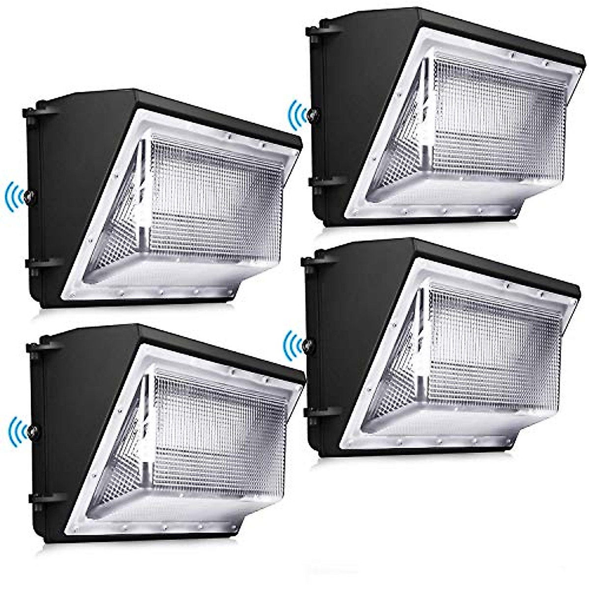 LEDMO 4 Pack LED Wall Pack Lights 120W - Repalces 800W HPS/HID Light 15600LM Wall Mount Light 5000K Commercial and Industrial Outdoor Security Flood Lighting for Buildings Warehouses Parking Lots Yard