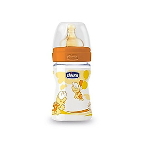 Chicco- Baby Food Flow Feeding Plastic Bottle 4+ 330Ml