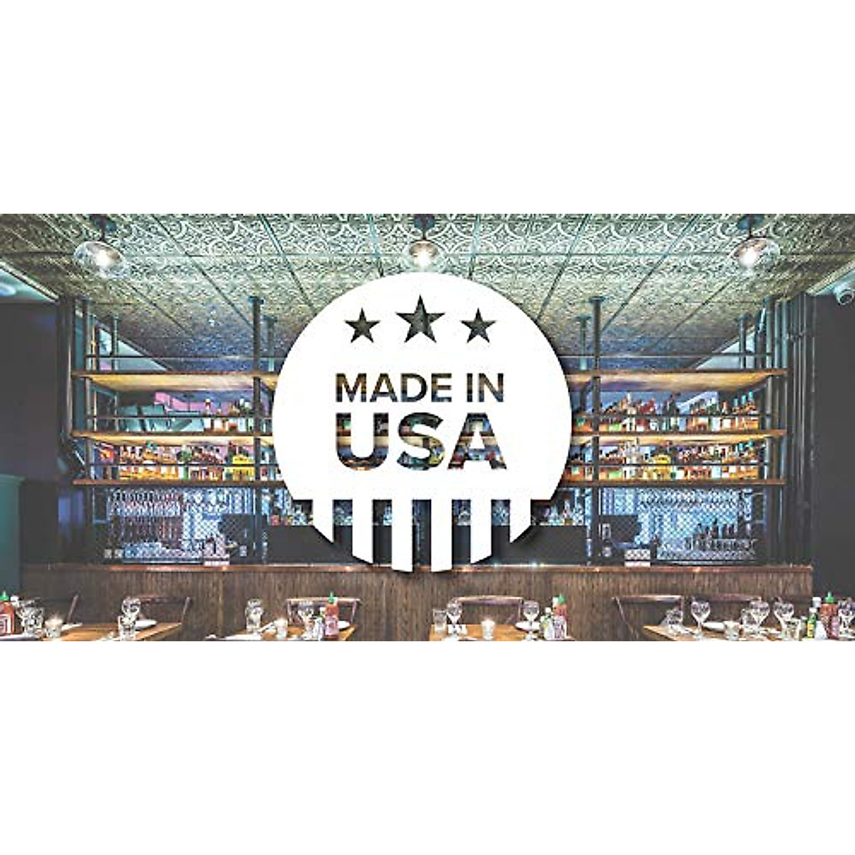 American Tin Ceilings [5 Pack Kit] 24" x 24" 100% Tin Nail-Up Ceiling Tiles | Pattern #3 Raw Unfinished Small Victorian Design with Floral Arching Diamonds for Ceilings & Kitchens | Kit-n-p03-raw