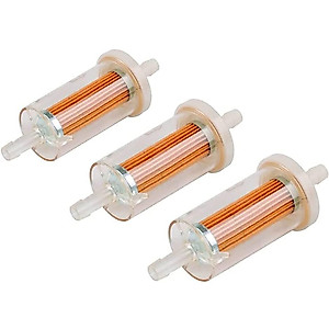 PAOSDKSUI 695666 845125 Fuel Filters For Briggs & Stratton H-usqvarna Troy-Bilt MTD Craftsman John Deer D100 D105 D110 Lawn Mower Tracto 1/4" Gas Fuel Filter (3/pack)