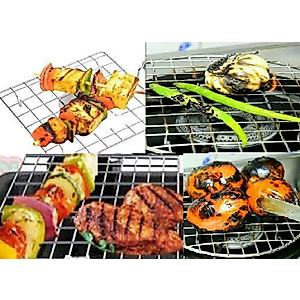 Nexxa Stainless Steel Round Wire Roaster Roti Jali, Roti Grill, Papd Grill, Chapati Grill