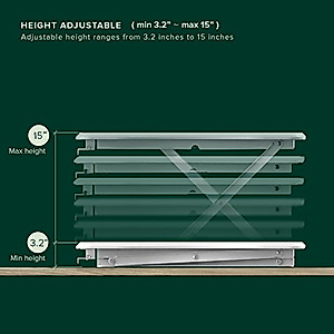 ZINUS Molly 28 Inch Standing Desk with Adjustable Height, Desktop Workstation, Desk Converter, No Assembly, White