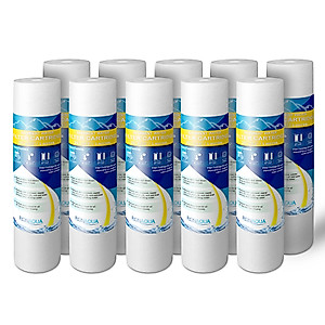 Big Sediment Replacement Water Filters 5 Micron 4.5”x 20" Cartridges WELL-MATCHED with 155358-43, 2PP20BB1M, AP810-2, FPMB-BB5-20, FP25B, P5-20BB, SDC-45-2005 (10 Pack, 20")