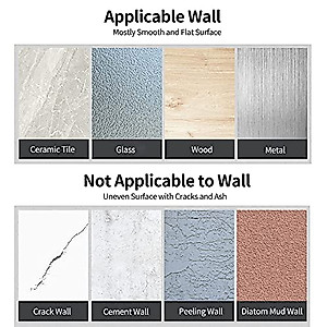 PanderHecop 2Pcs Stainless Steel Shower Caddys, 8 Anti-Rrust Stickers and Hooks Strong Load-Bearing for Right Angle Smooth Bathroom, Kitchen, Toilet (Silver)