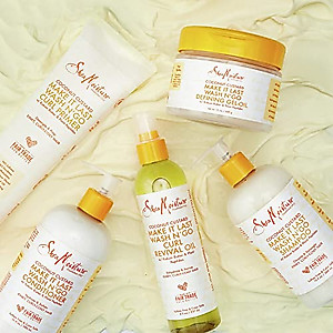 SheaMoisture Coconut Custard Curl Defining Cream - Make It Last Wash N' Go Primer, Enhancer & Detangler for Wavy & Curly Hair, Organic Shea Butter, 10.3 Oz