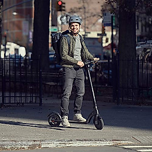 Jetson Knight Adult Electric Scooter, LCD Display, Removeable Rechargeable Battery, Thumb Throttle, Easy-Folding Mechanism, Up To 20 MPH, Range of up to 16 Miles, Ages 12+, Black, JKNGH1-BLK