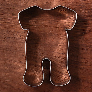 LILIAO Pajama Shape Cookie Cutter Baby Shower - 3.4 x 4.7 inches - Stainless Steel