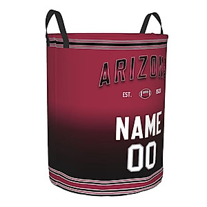 Custom Football Laundry Hamper, Personalized Laundry Hamper with Custom Names and Numbers, Gifts for Men's and Women's Football Fans
