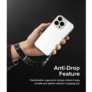 Ringke Hand Strap [Phone Wrist Strap] Designed for Camera Strap and Phone Strap, Adjustable Sturdy Universal Lanyard Compatible with Camera and Phone Case - Ruler Black