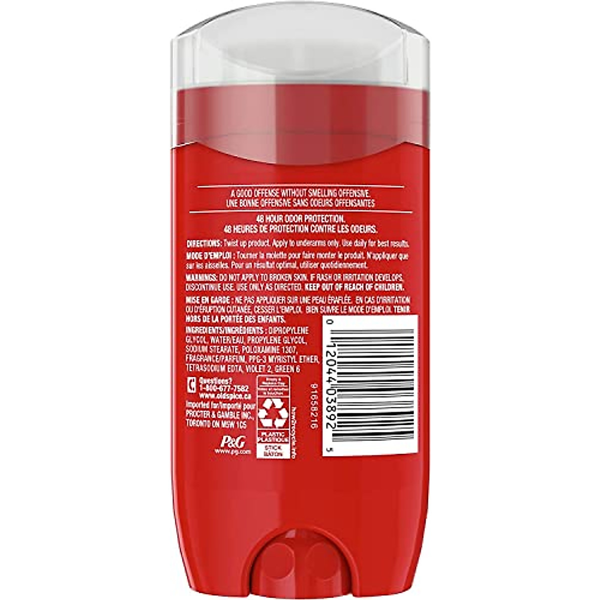 Old Spice Deodorant Stick, Pure Sport High Endurance, 3.0 oz