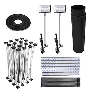 10x8Ft Pop-up Exhibition Display Booth with Case Black Trade Show Podium Promotion Counter Spotlight Receptive Extruded Aluminum Curved Frame Portable US Delivery