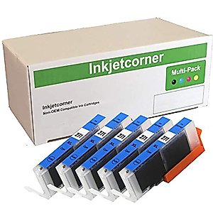 Inkjetcorner Compatible Ink Cartridge Replacement for CLI-271 CLI-271XL for use with MG5700 MG6800 MG6822 MG7720 TS5020 TS6020 TS8020 (Cyan, 5-Pack)