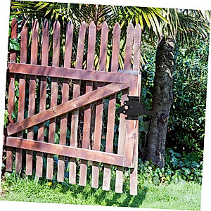 Fence Door Hinge Gate Locks for Outdoor Fence Hidden Door Gate Latches for Metal Door Closer Hinge Metal Fencing Double Sided Door Lock Fence Gate Lock Gate Locks for Wooden Fence