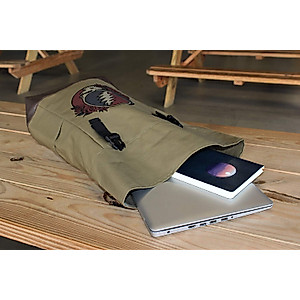 Ripple Junction Grateful Dead Steal Your Face Logo Roll-Top Backpack Officially Licensed